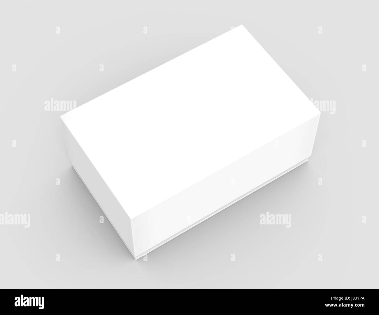 white 3d rendering tilt blank box, isolated gray background Stock Photo ...