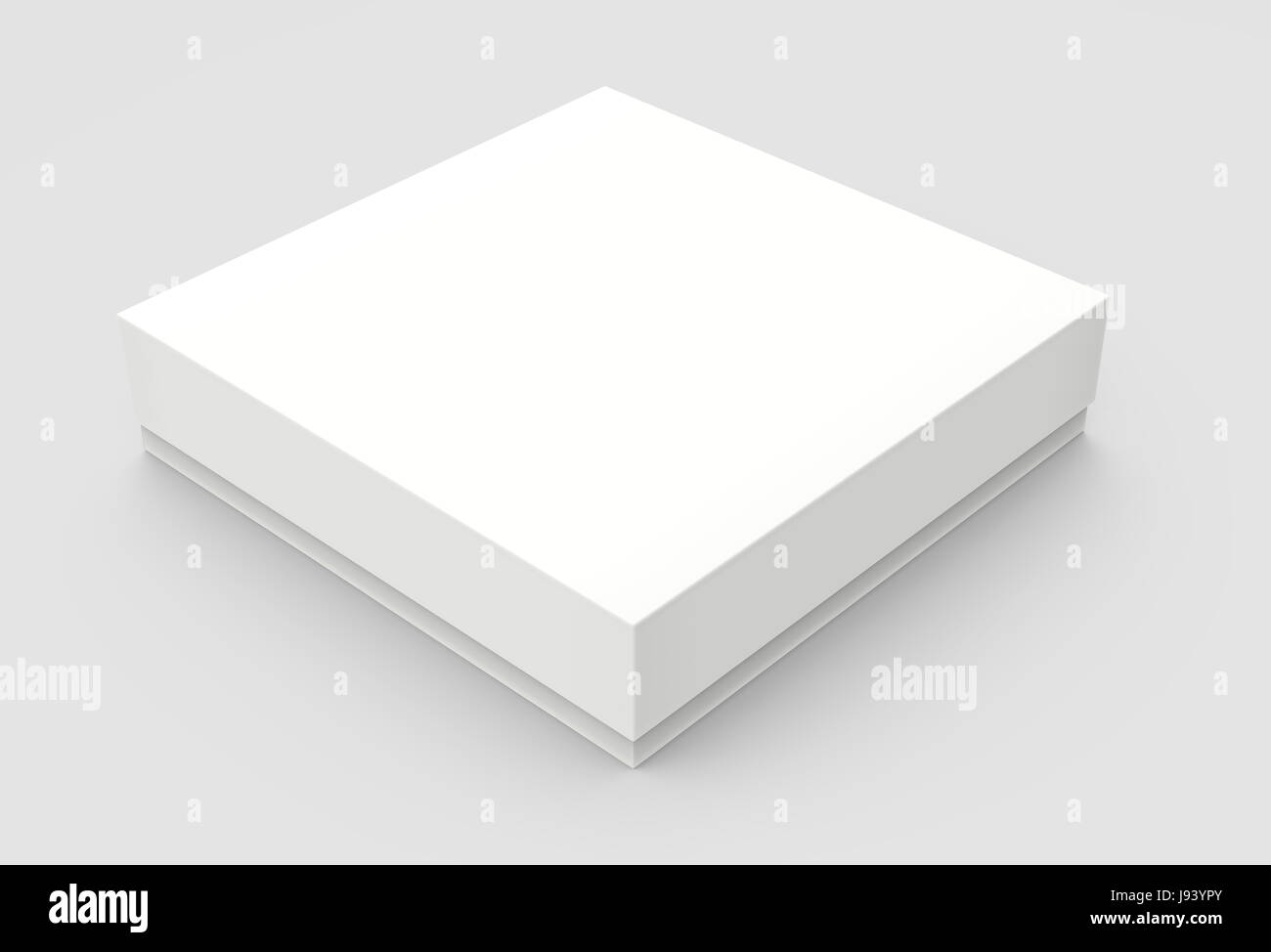 white flat 3d rendering tilt blank box, isolated gray background Stock ...