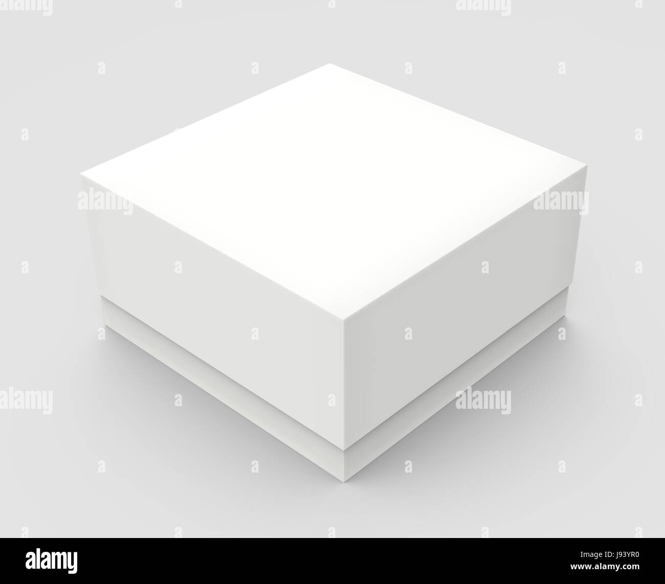 white 3d rendering tilt blank box, isolated gray background Stock Photo ...