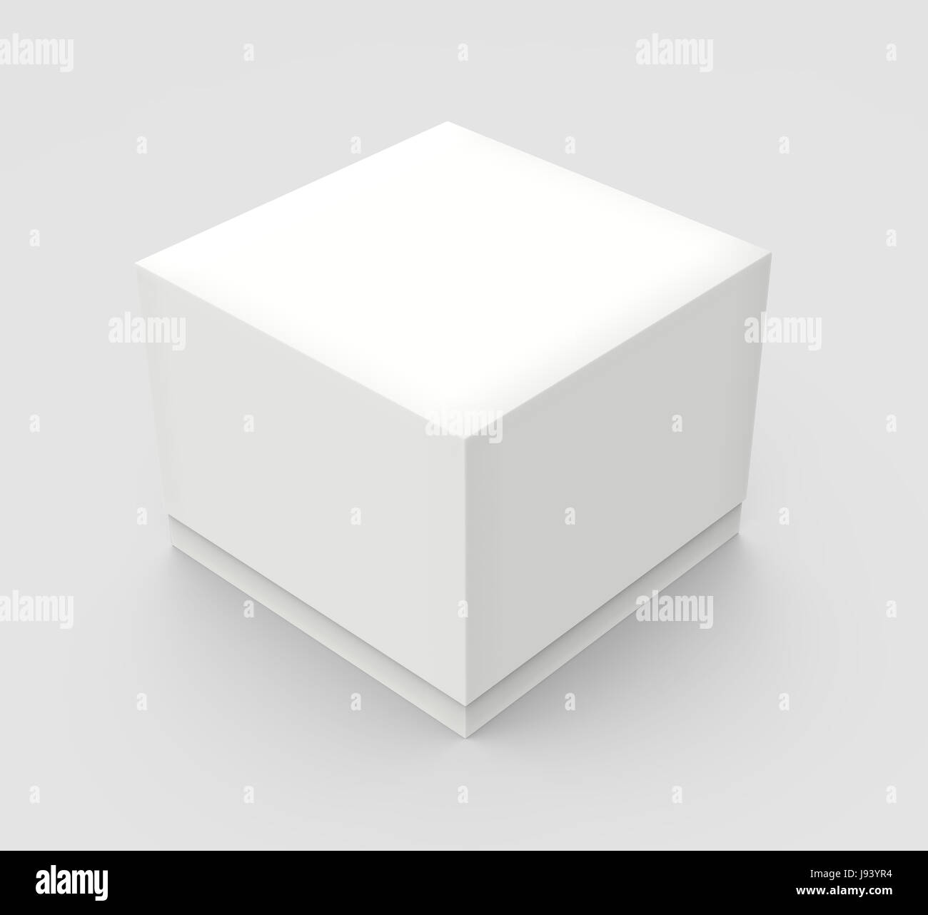 white 3d rendering tilt blank box, isolated gray background Stock Photo ...