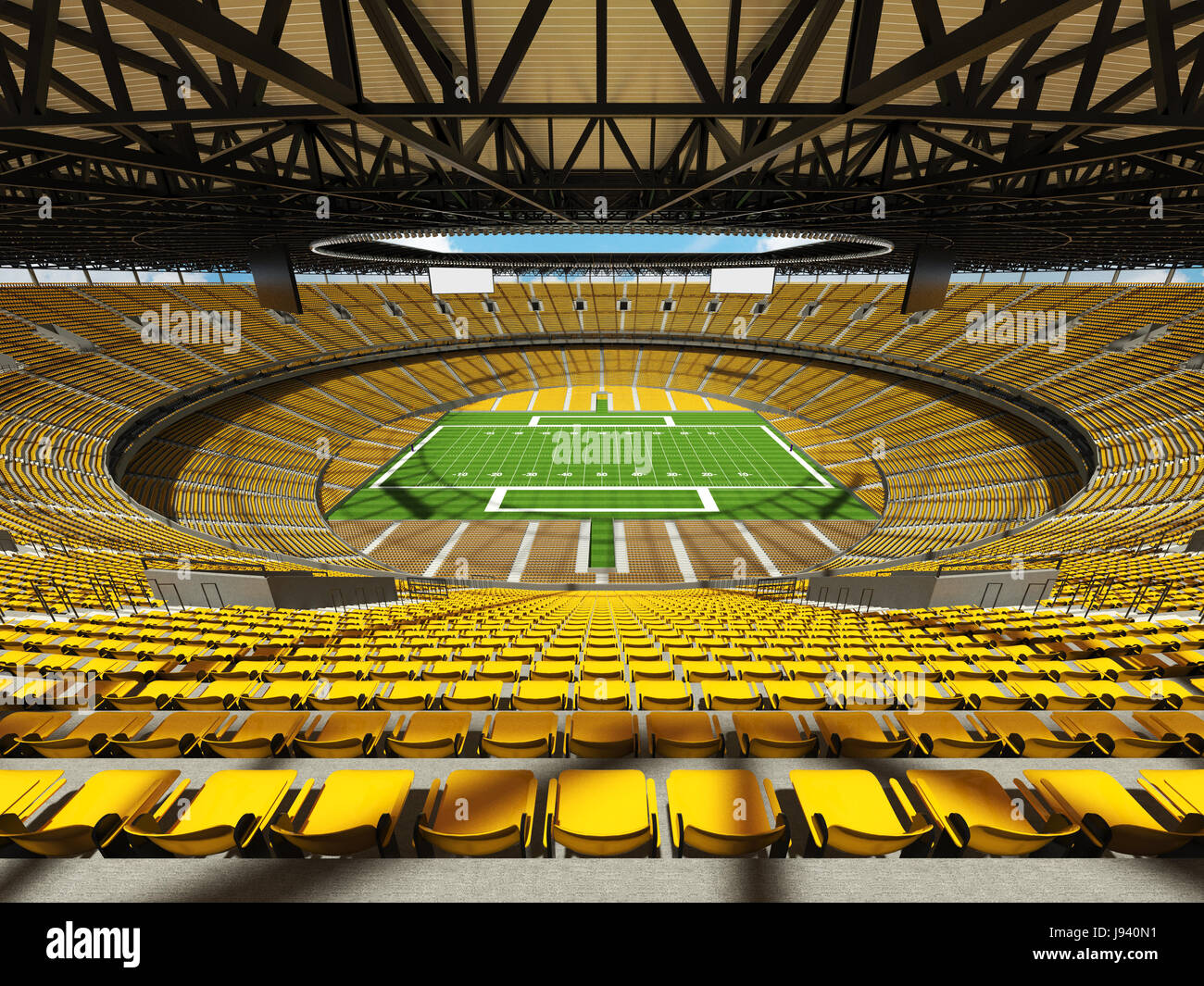 Red and yellow fans hi-res stock photography and images - Alamy