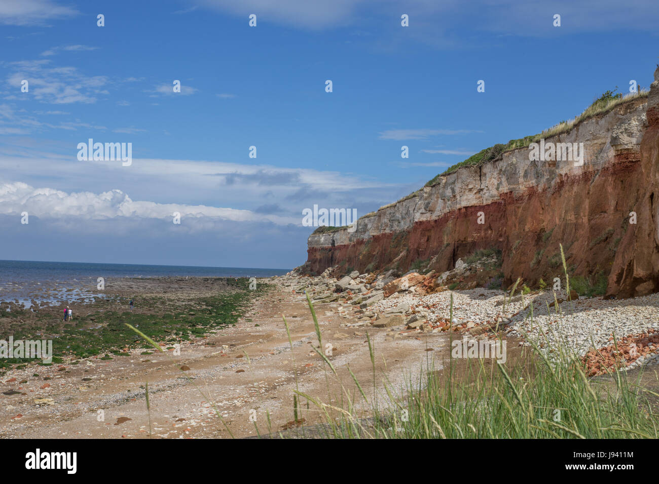 seascape of cliffs at Hunstanton Stock Photo - Alamy
