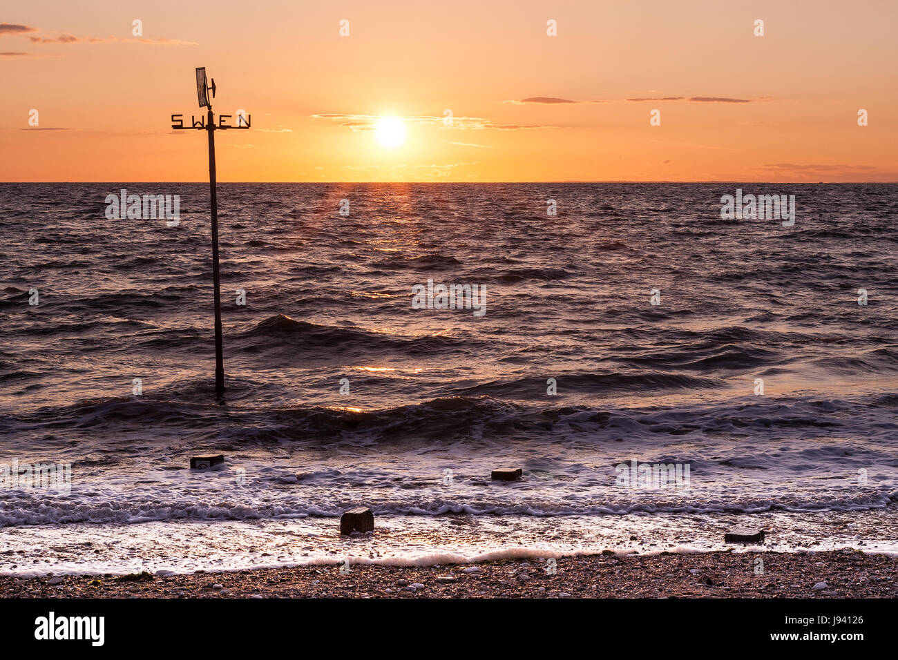 Hunstanton beach sunset hi-res stock photography and images - Alamy