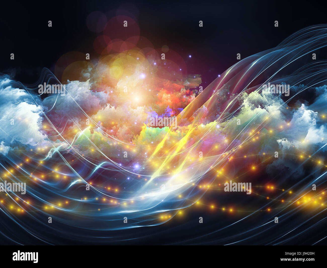 motion, postponement, moving, movement, flow, cloud, dream, fantasy ...