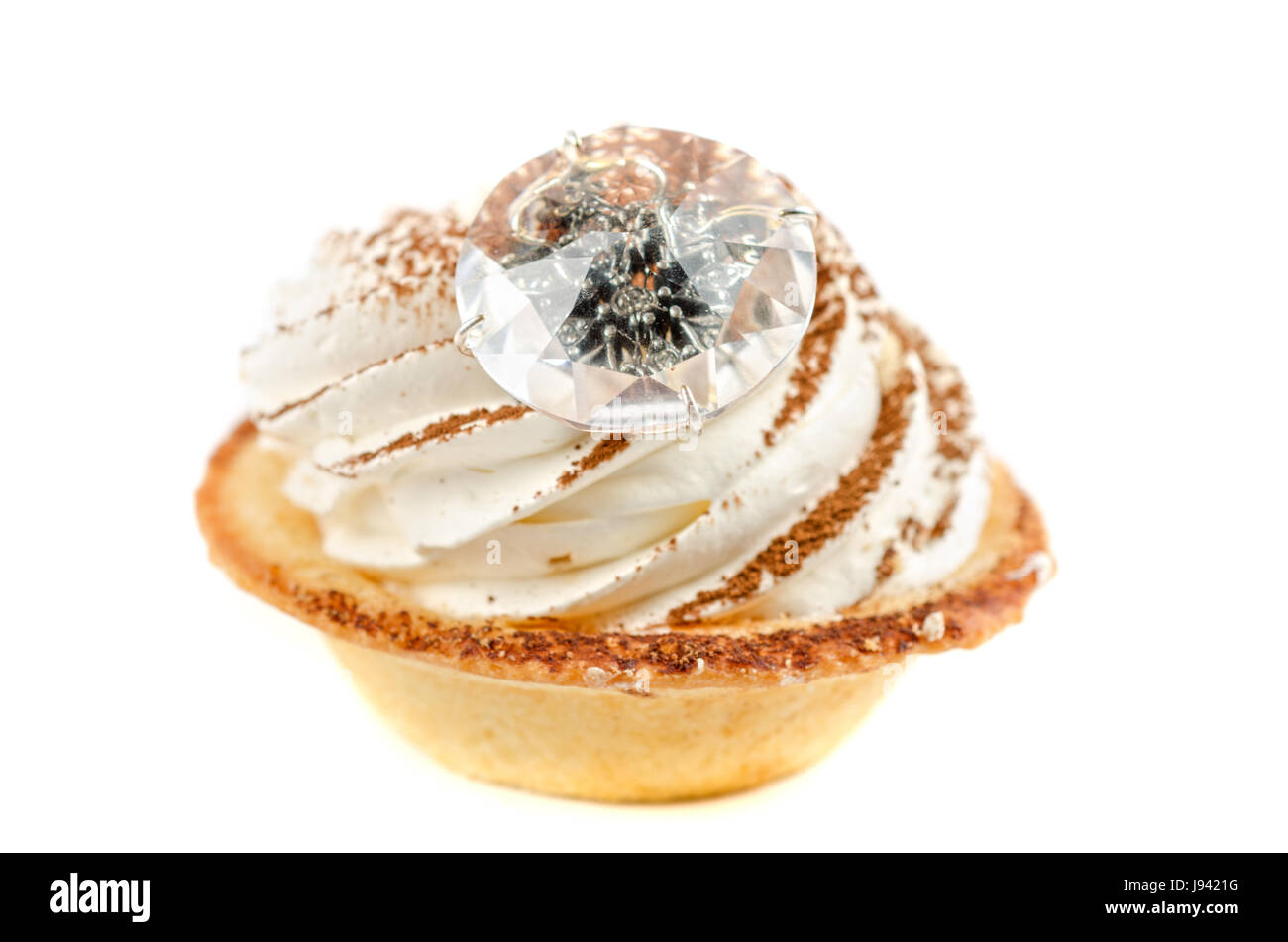 cup, blue, food, aliment, object, sweet, isolated, green, flower ...