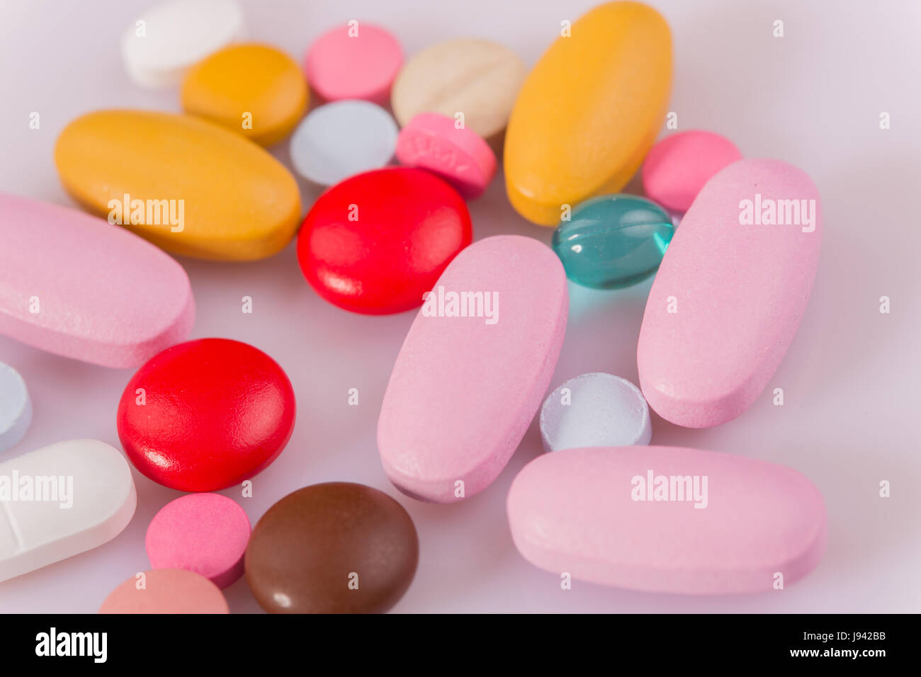 different Tablets pills capsule heap mix therapy drugs Stock Photo - Alamy