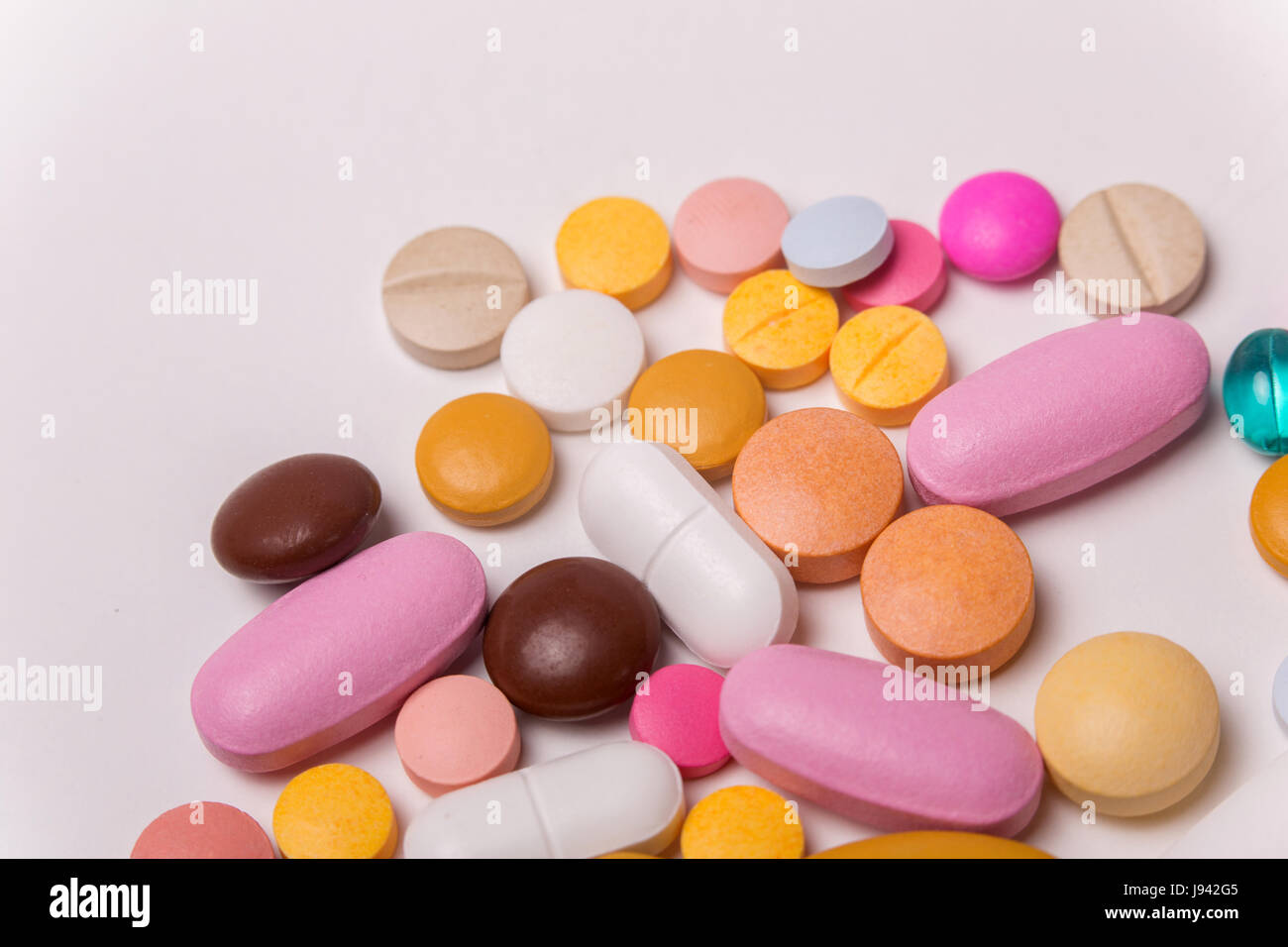 different Tablets pills capsule heap mix therapy drugs Stock Photo - Alamy