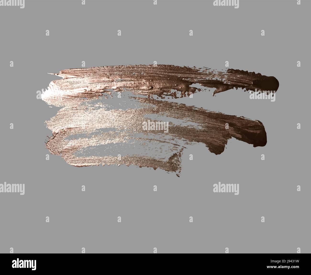 hand drawing gold brush stroke paint spot Stock Vector Image & Art - Alamy