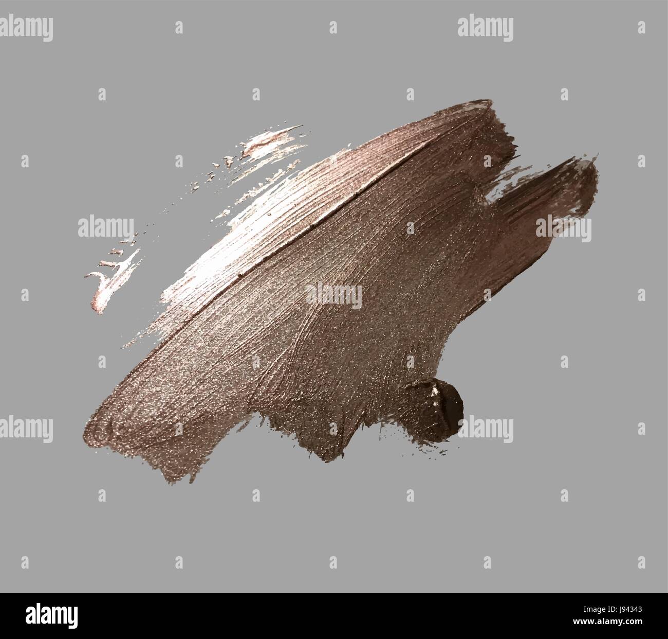 hand drawing gold brush stroke paint spot Stock Vector Image & Art - Alamy