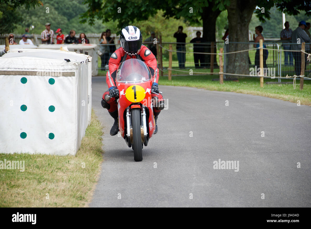 Classic racing motorcycle at Motorcycle World Show at Beaulieu Motor ...