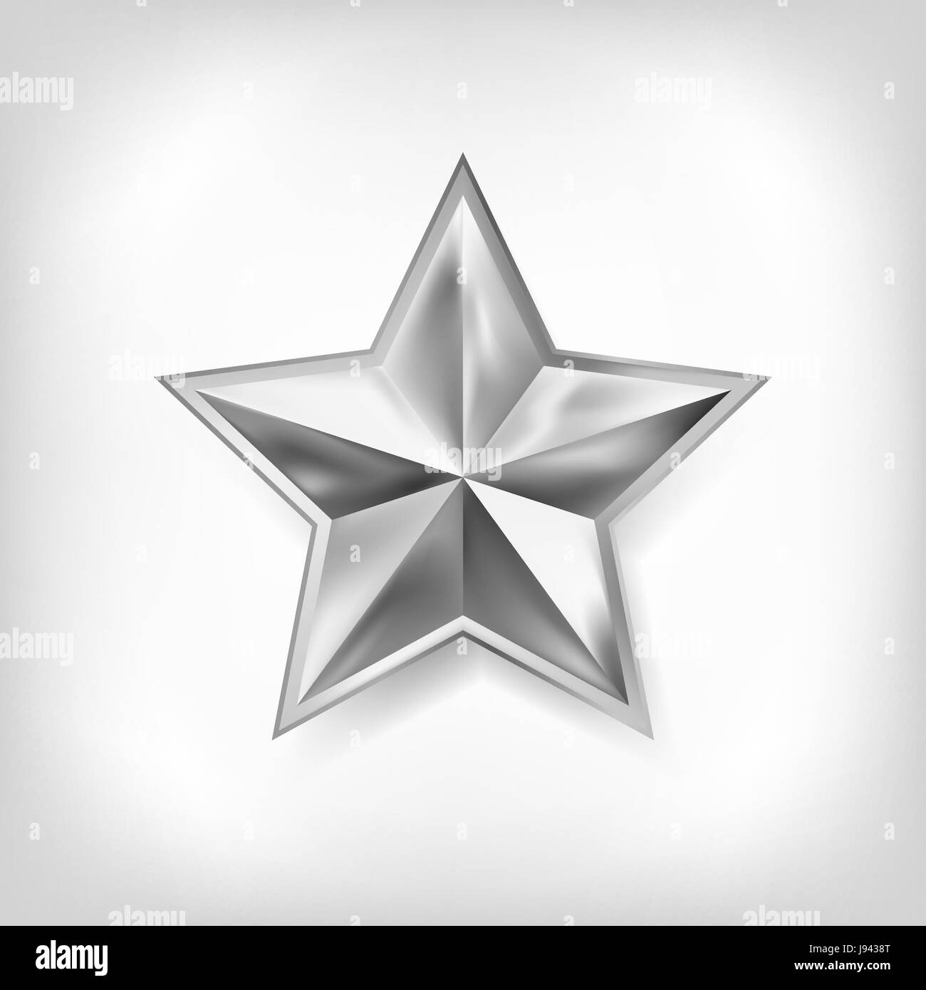 silver star of five points design Stock Vector Image & Art - Alamy