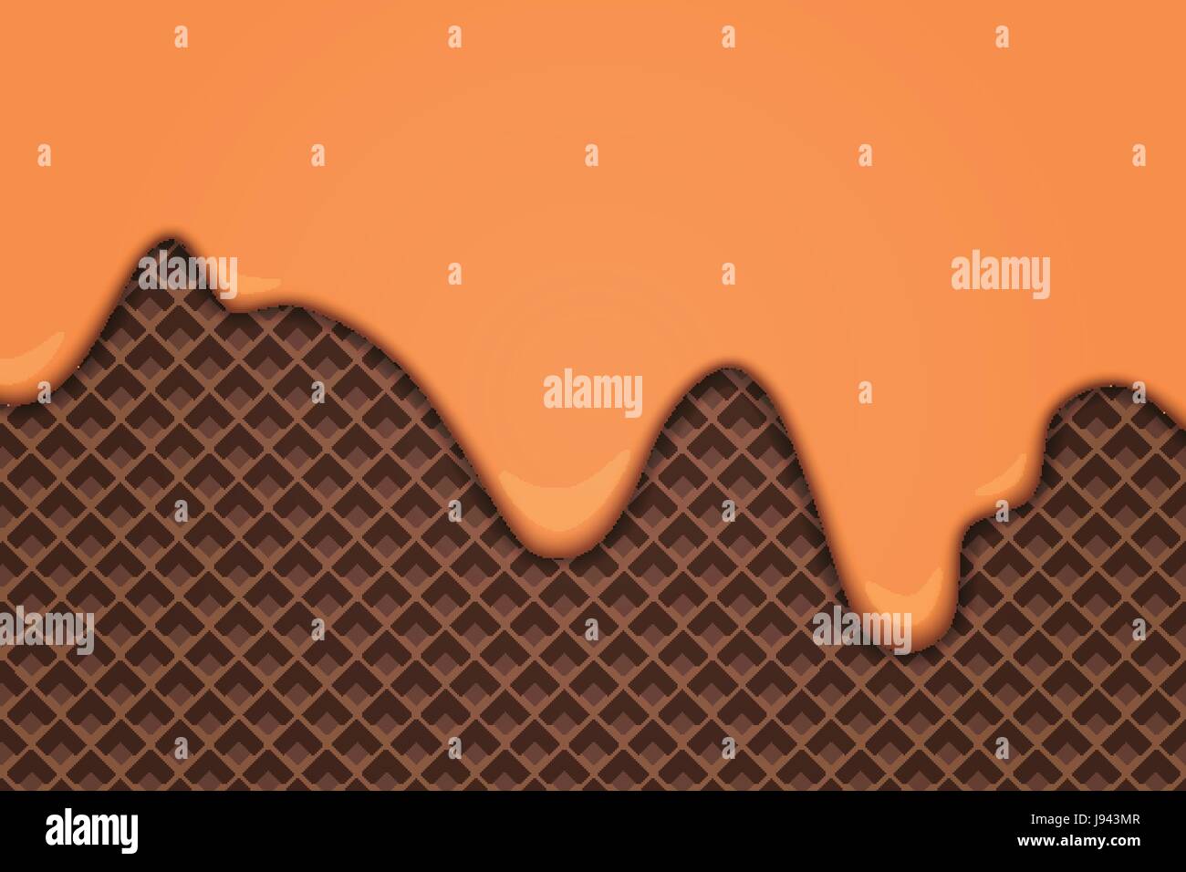 Melted sweet caramel dripping Stock Vector Images - Alamy