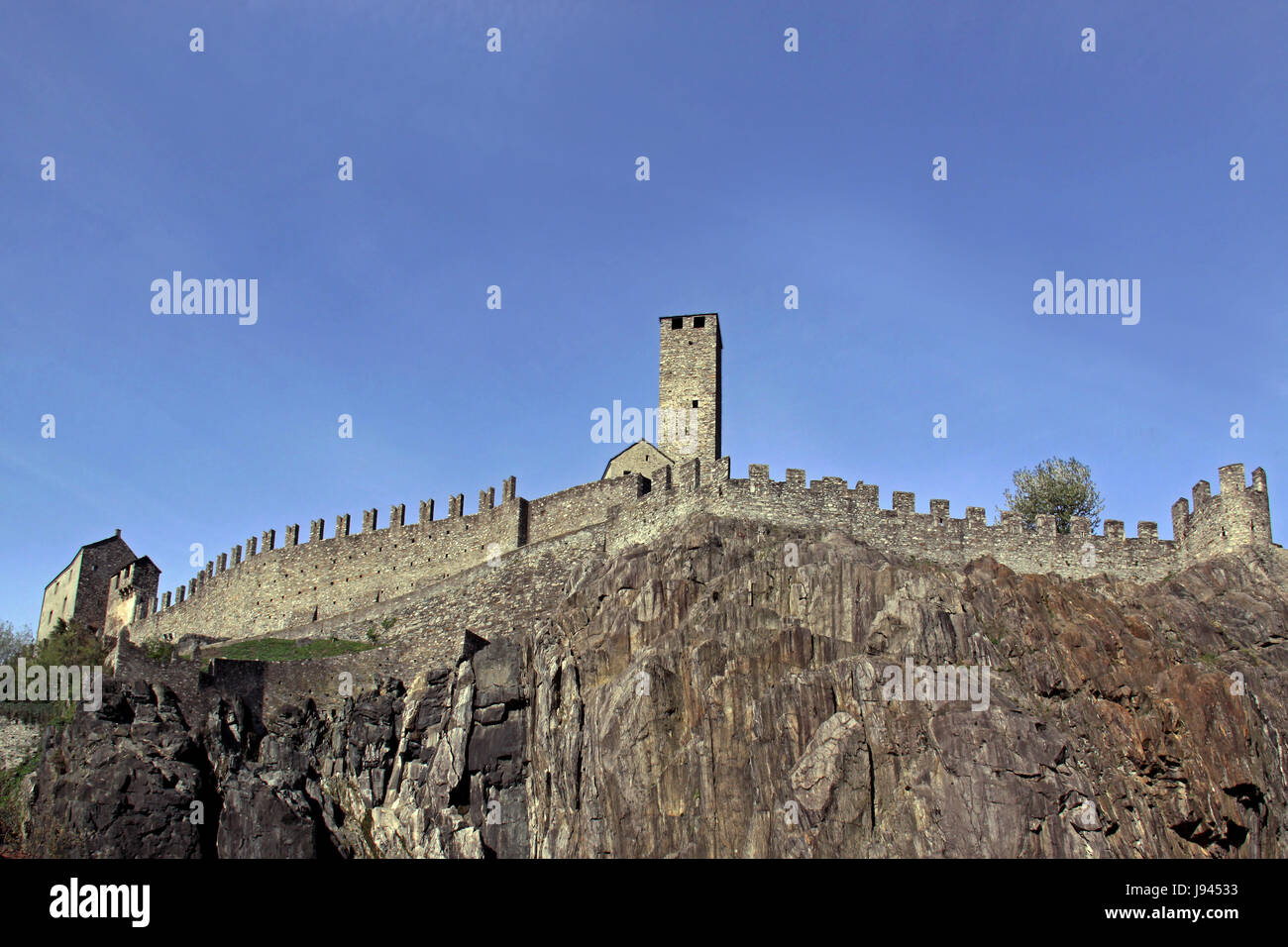 castelgrande in bellinzona Stock Photo - Alamy