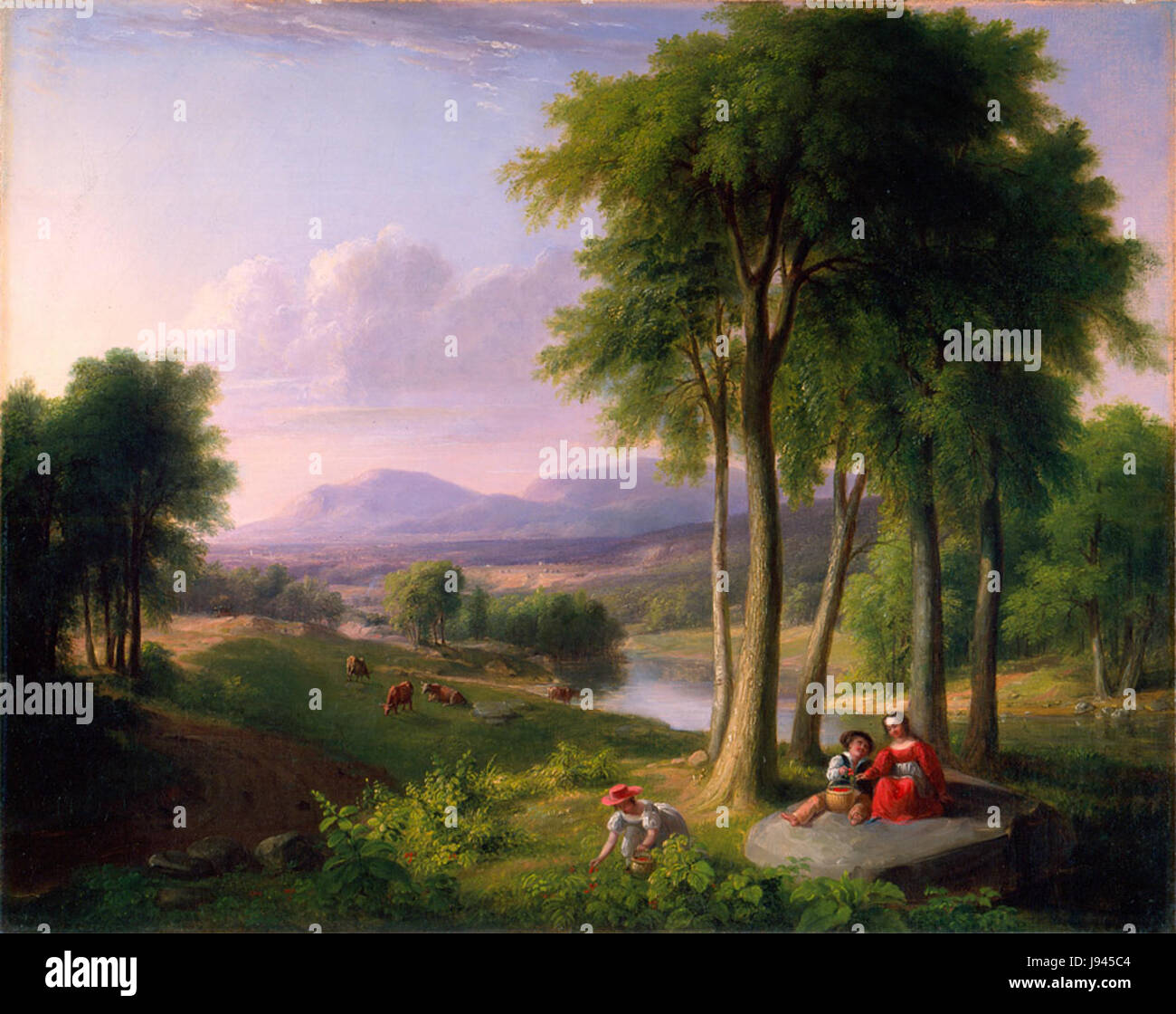 This painting by Asher Brown Durand, titled 'View near Rutland,' was ...
