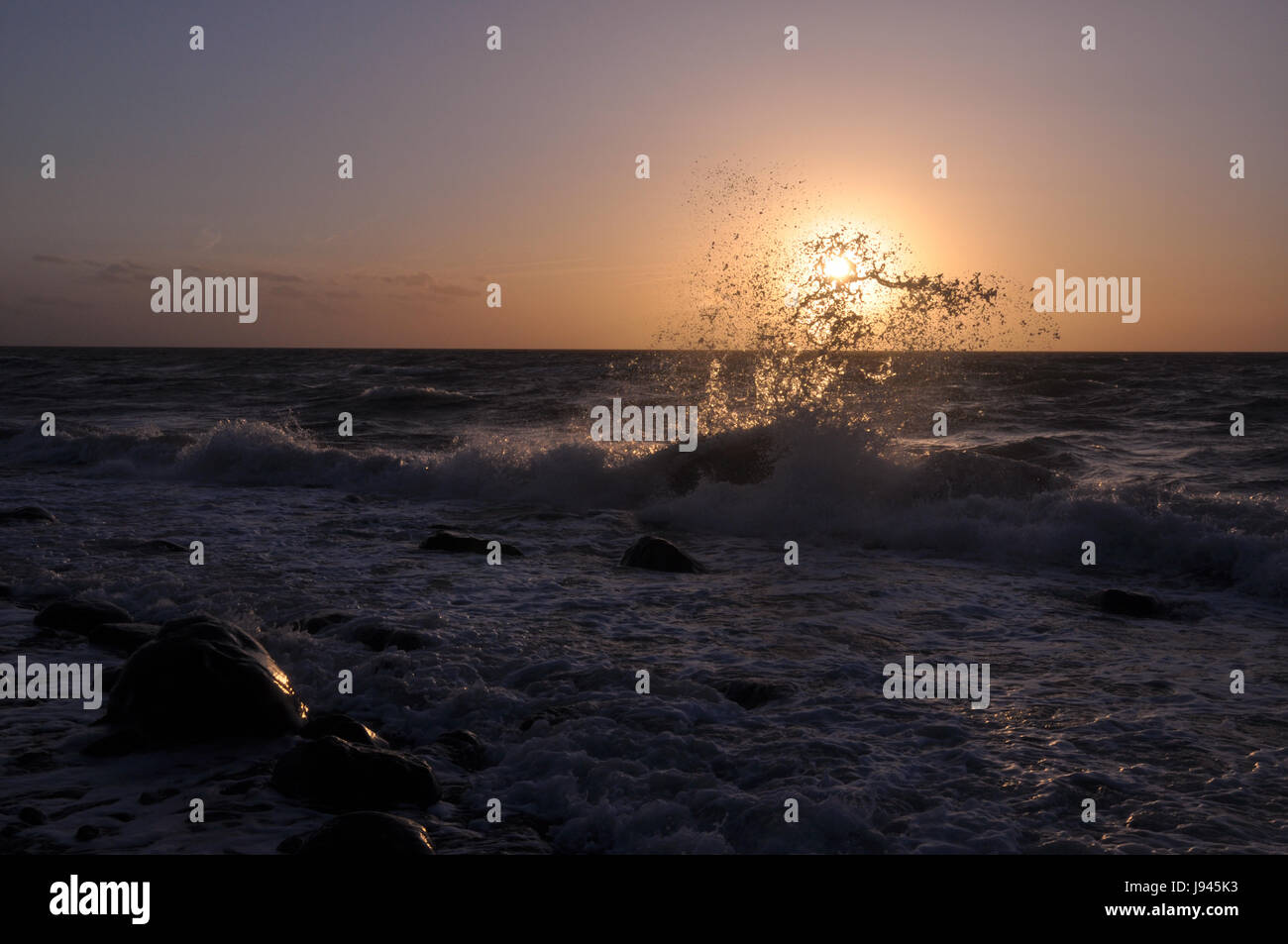 sunset, beach, seaside, the beach, seashore, waves, water, baltic sea ...