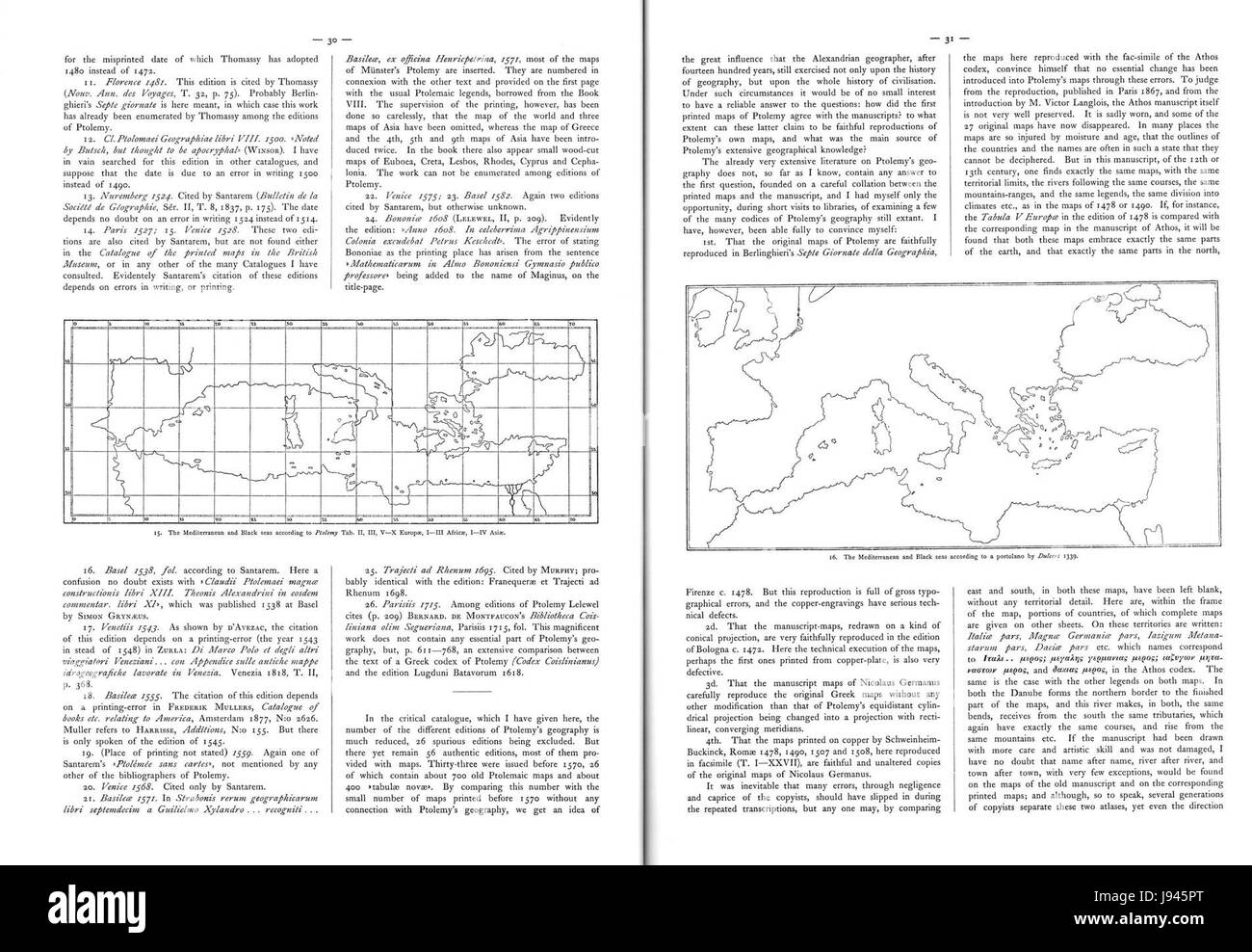 The Ptolemy Dulcert map, as presented by Nordenskioeld, is a ...