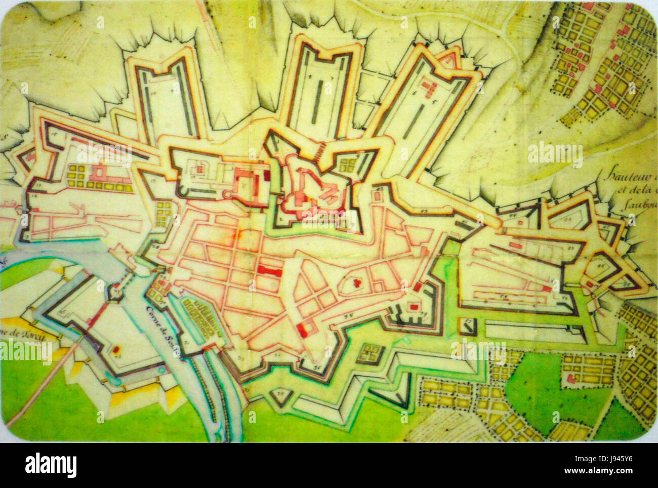 The Plan de Sedan, created in 1728, is a historical map of the town of ...