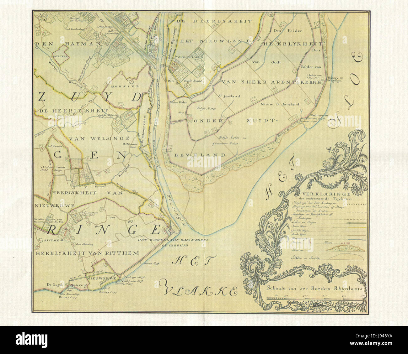 Map of walcheren hi-res stock photography and images - Alamy