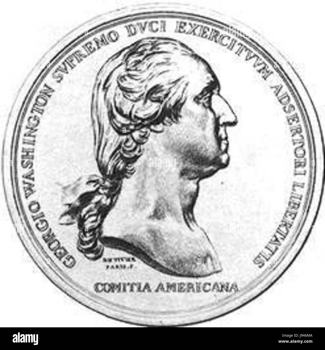 This image depicts the famous scene of George Washington before Boston ...