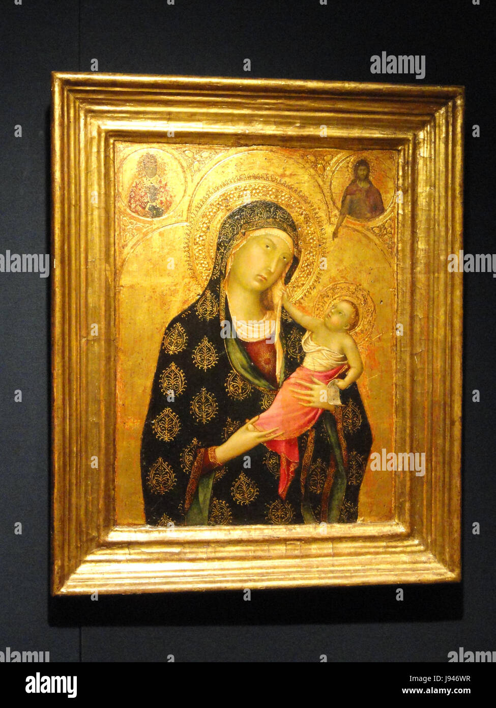 A depiction of the Virgin and Child by Lippo Memmi, painted around 1325 ...