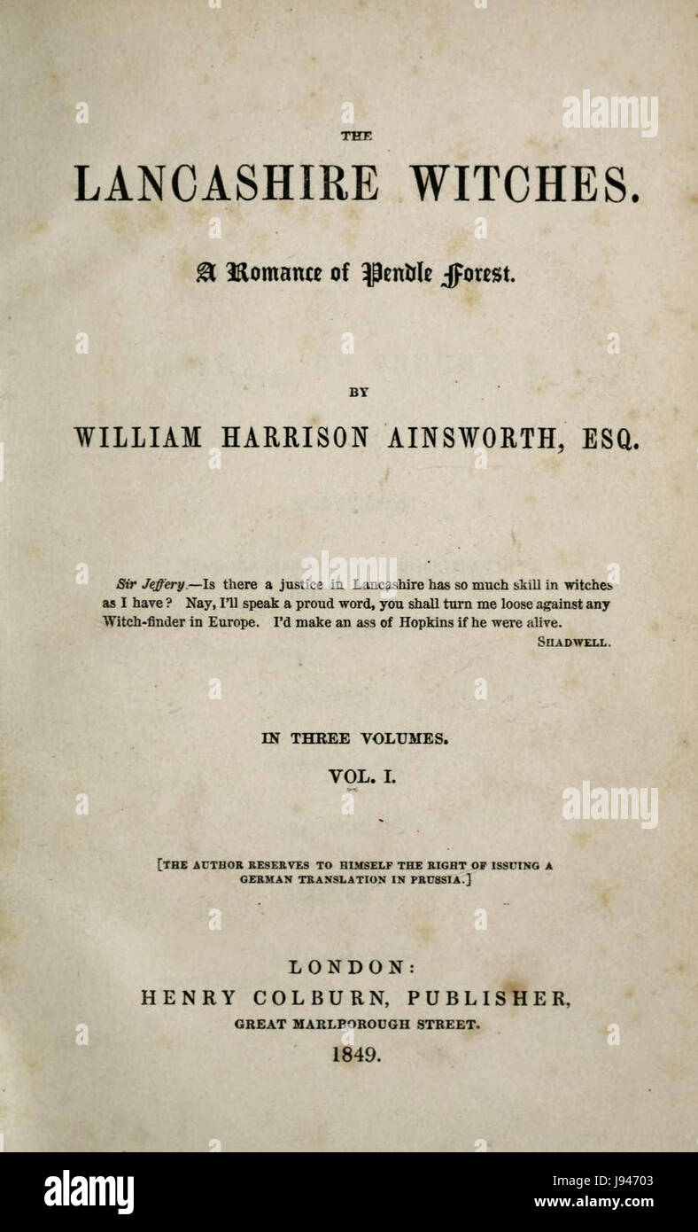 The Lancashire Witches refers to a group of women in England who were ...