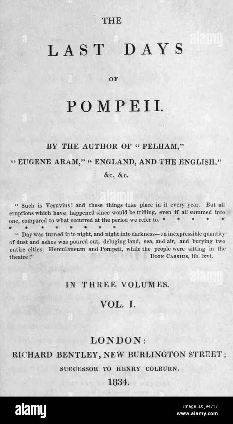 Pompeii novel hi-res stock photography and images - Alamy