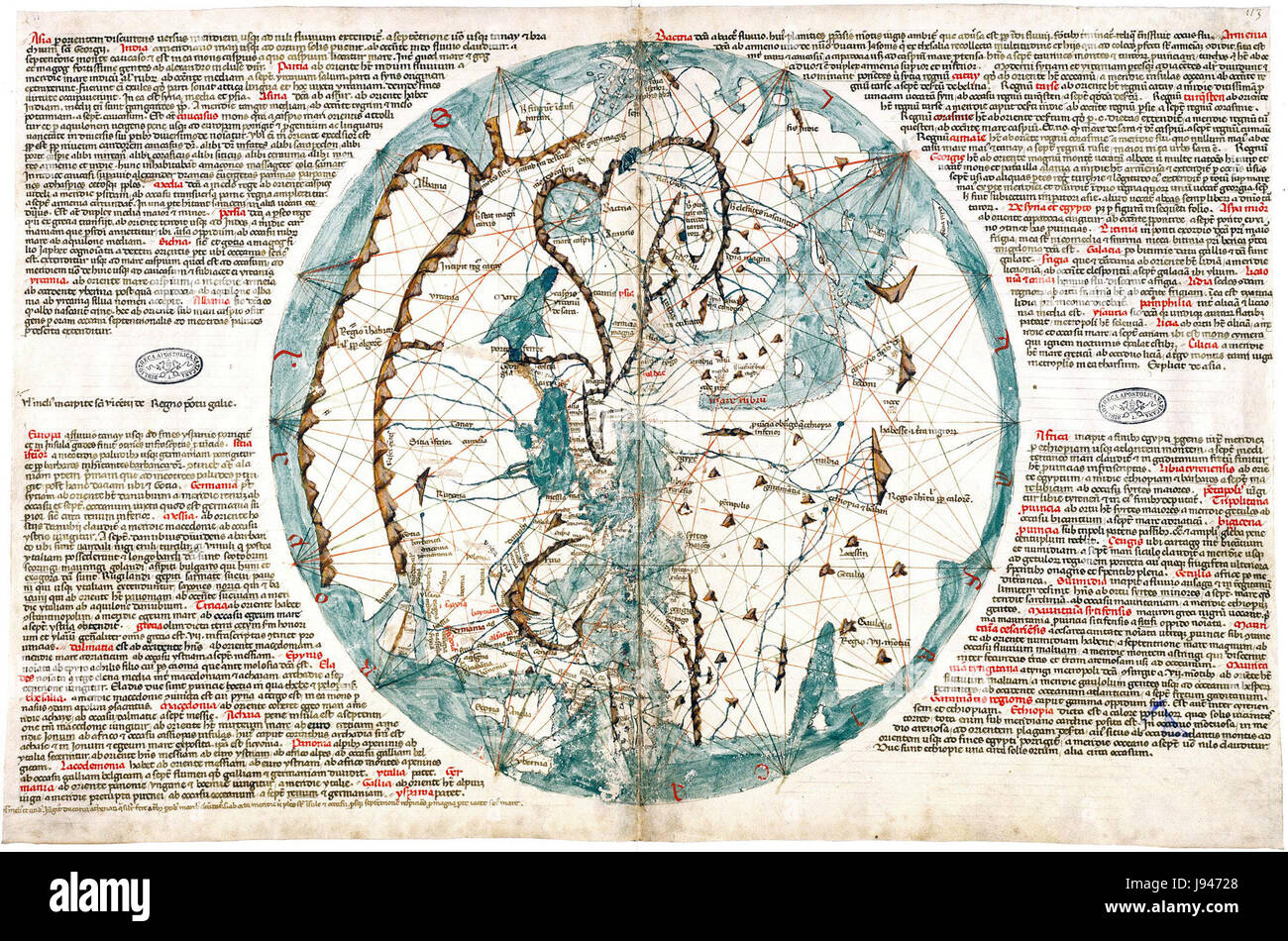 Medieval map of the world hi-res stock photography and images - Alamy