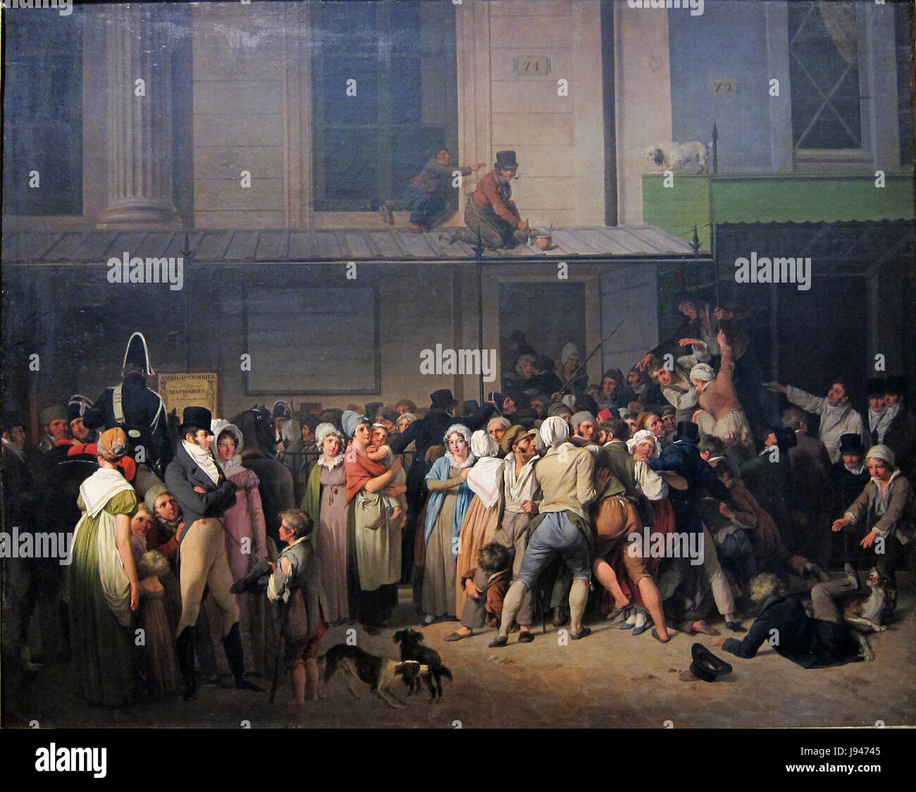 This scene from the Paris Louvre captures an iconic moment of the ...