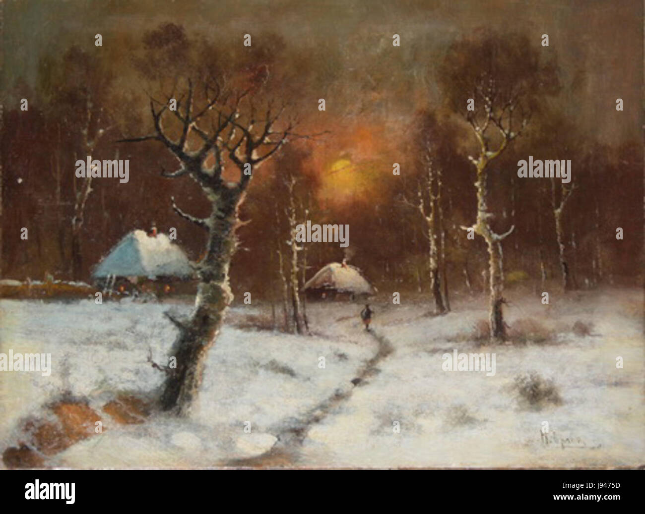 Russian winter painting hi-res stock photography and images - Alamy