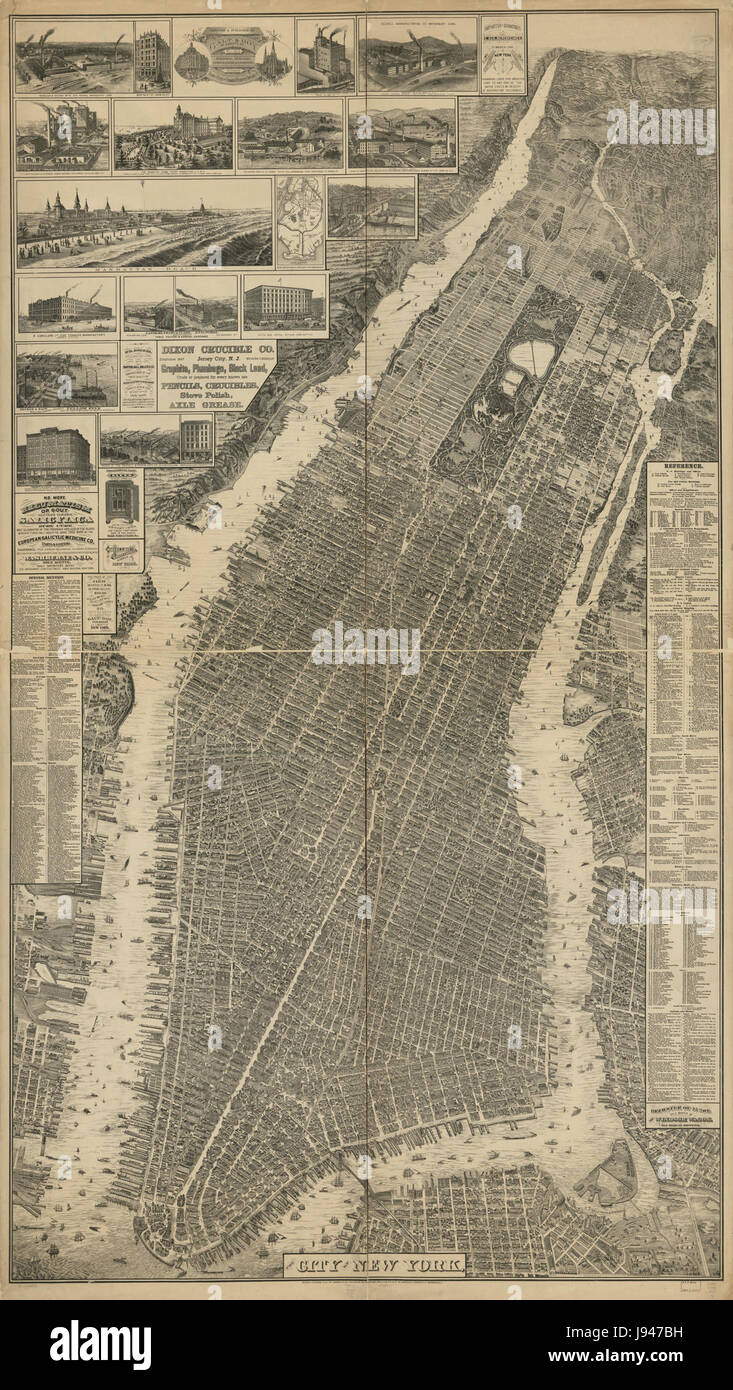 The 1879 map of Manhattan by Will Taylor provides a detailed view of ...