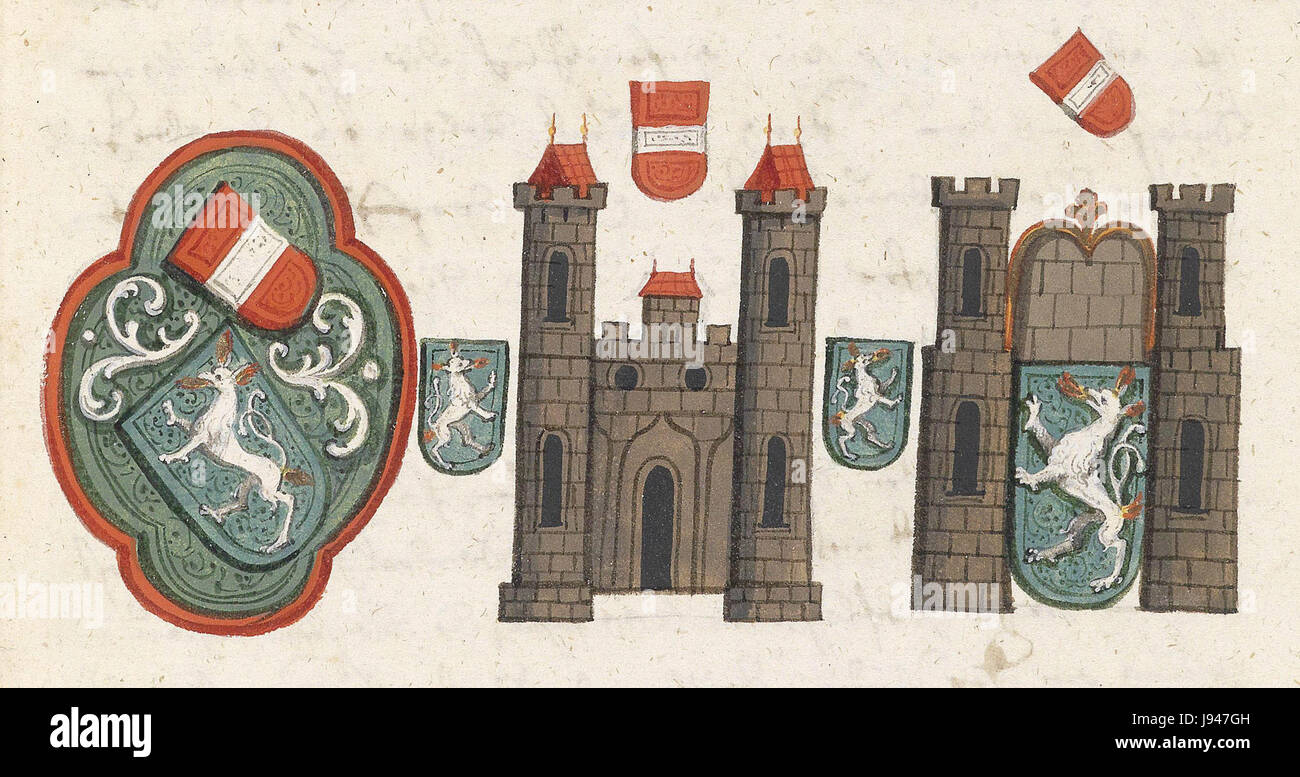 'Steyrer Wappen und Insiegel' refers to the historical coats of arms ...