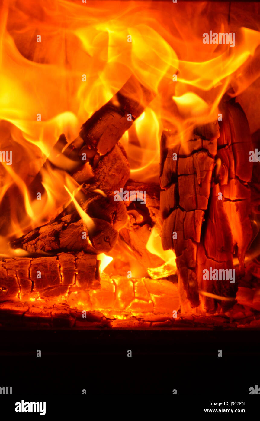 wood, fire, conflagration, fireplace, stove, heat, ovens, burn, red ...