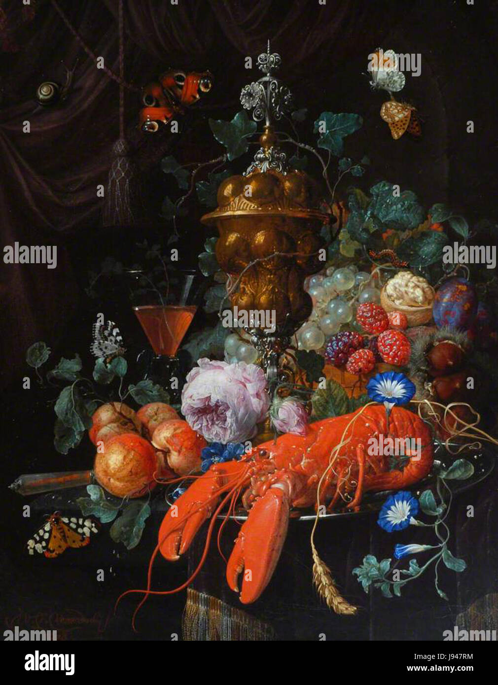 Nicolaes van Verendaelâ€™s 'Still Life with a Lobster' is a classic ...