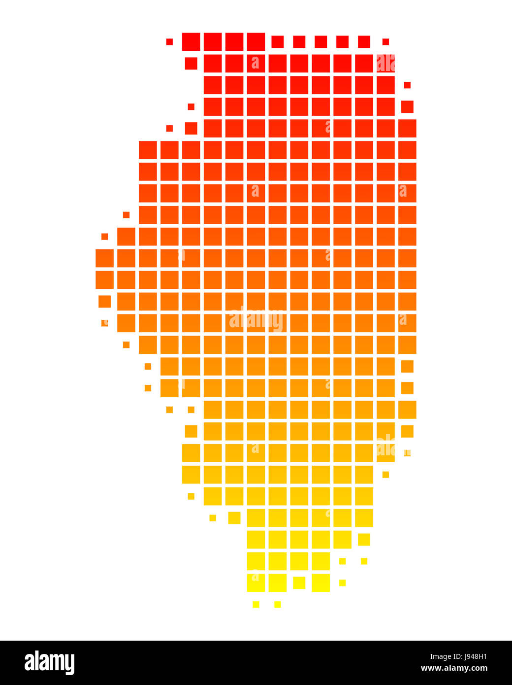 usa, america, illustration, angular, square, card, spotted, dot, state ...