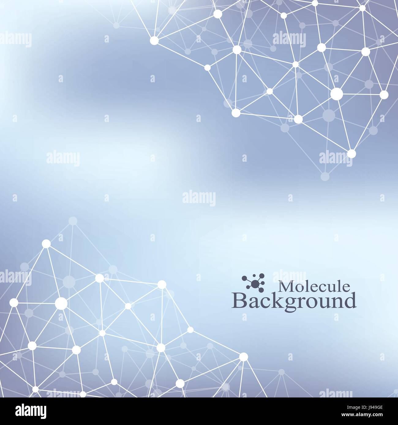 Graphic background communication. Structure molecule dna, neurons, atom ...