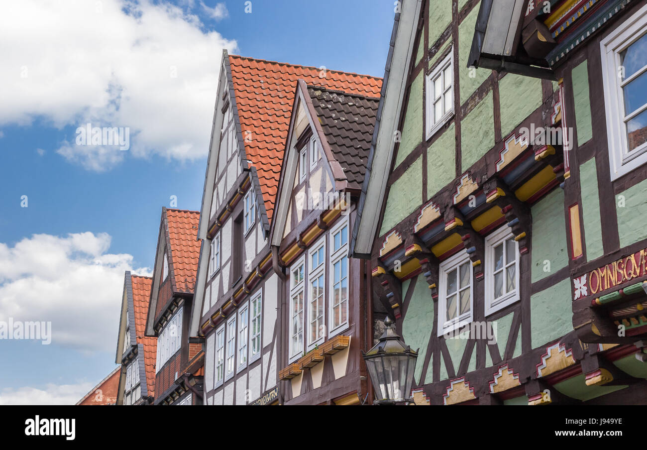 Historic buildings in the old town of Celle, Germany Stock Photo - Alamy