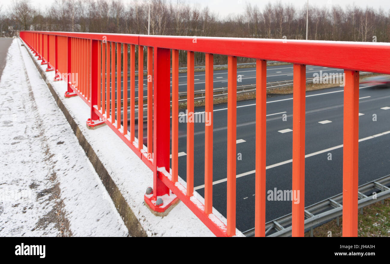 Footbridge motorway hi-res stock photography and images - Alamy