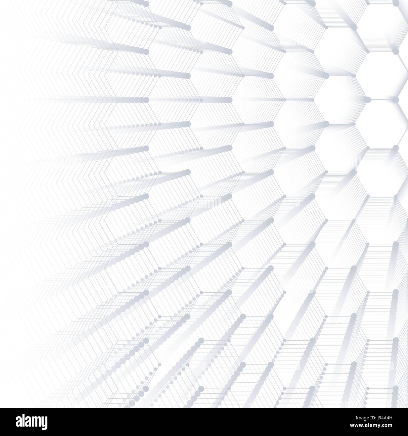 Abstract geometric background, hexagonal vector texture. Big data ...