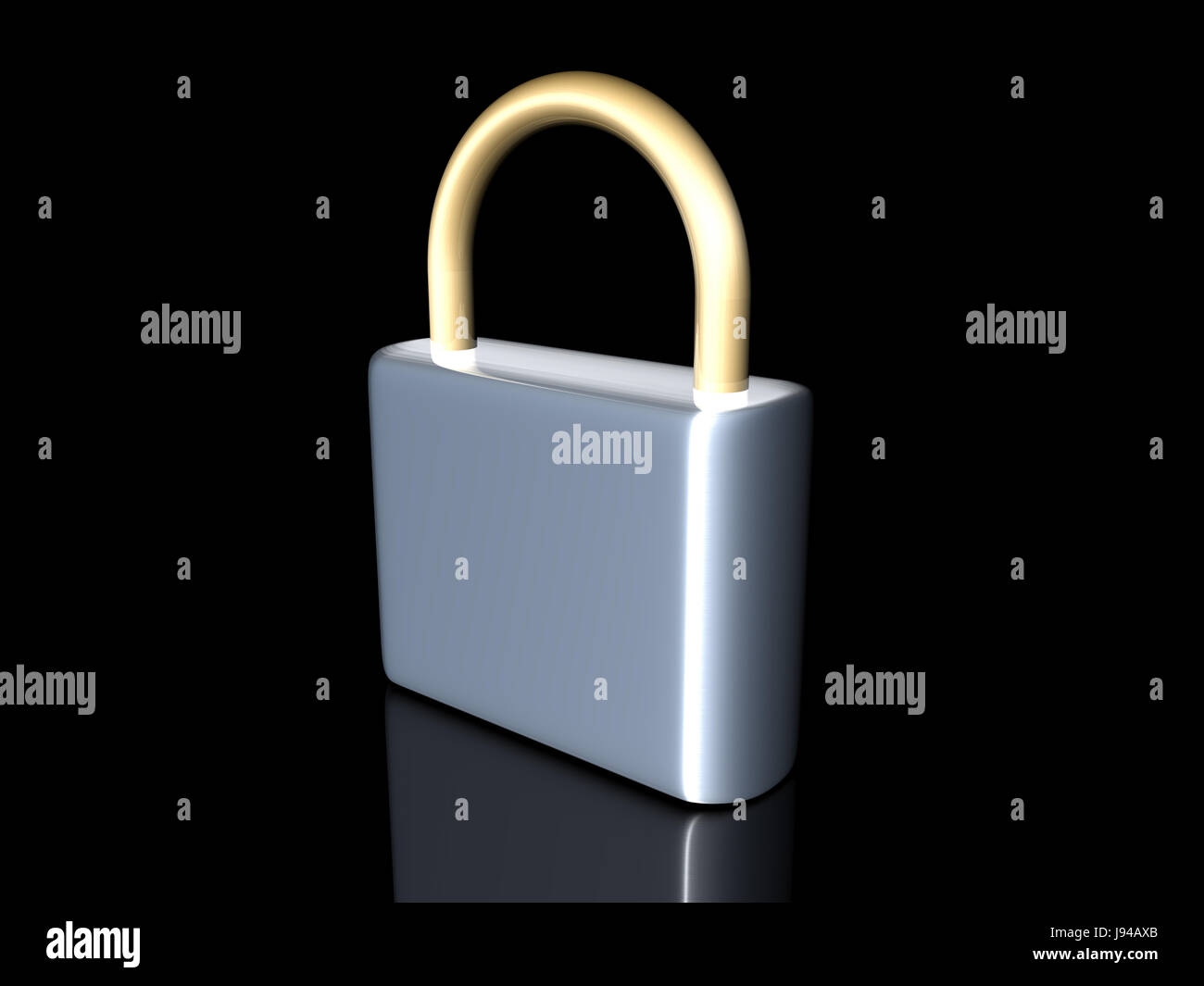 graphic, strong, closed, illustration, metal, digital, protect ...