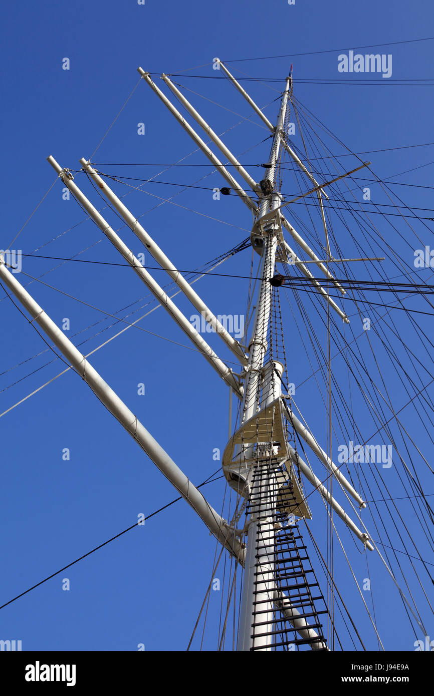 mast of a sailing ship Stock Photo - Alamy