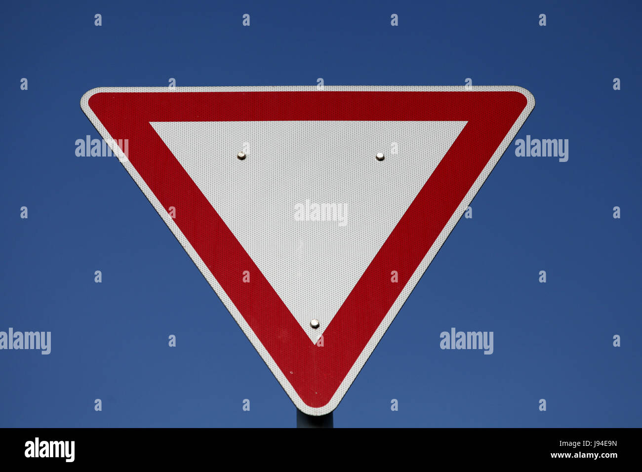 eighth traffic sign right of way Stock Photo - Alamy