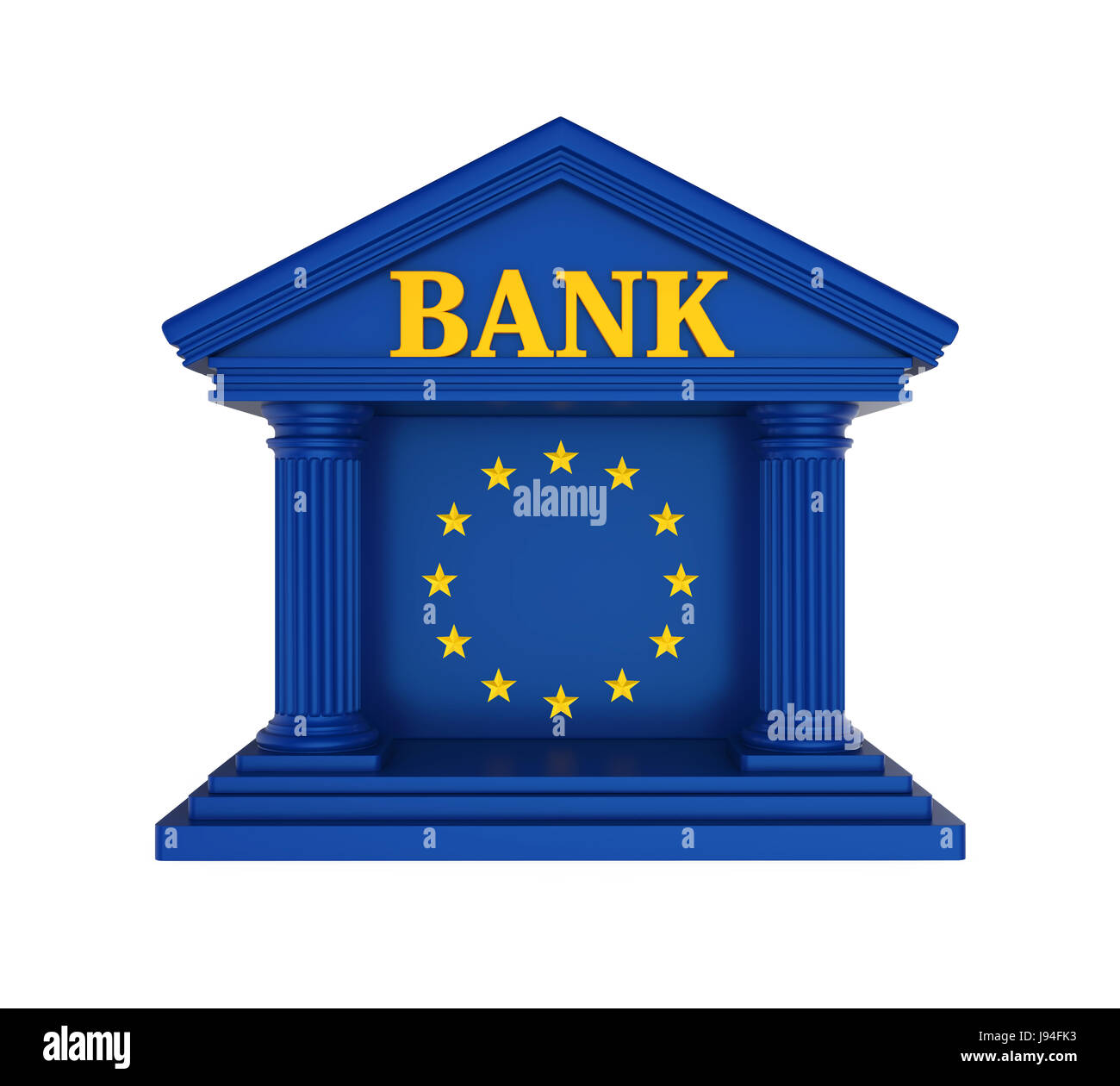 European Union Bank Building Isolated Stock Photo - Alamy