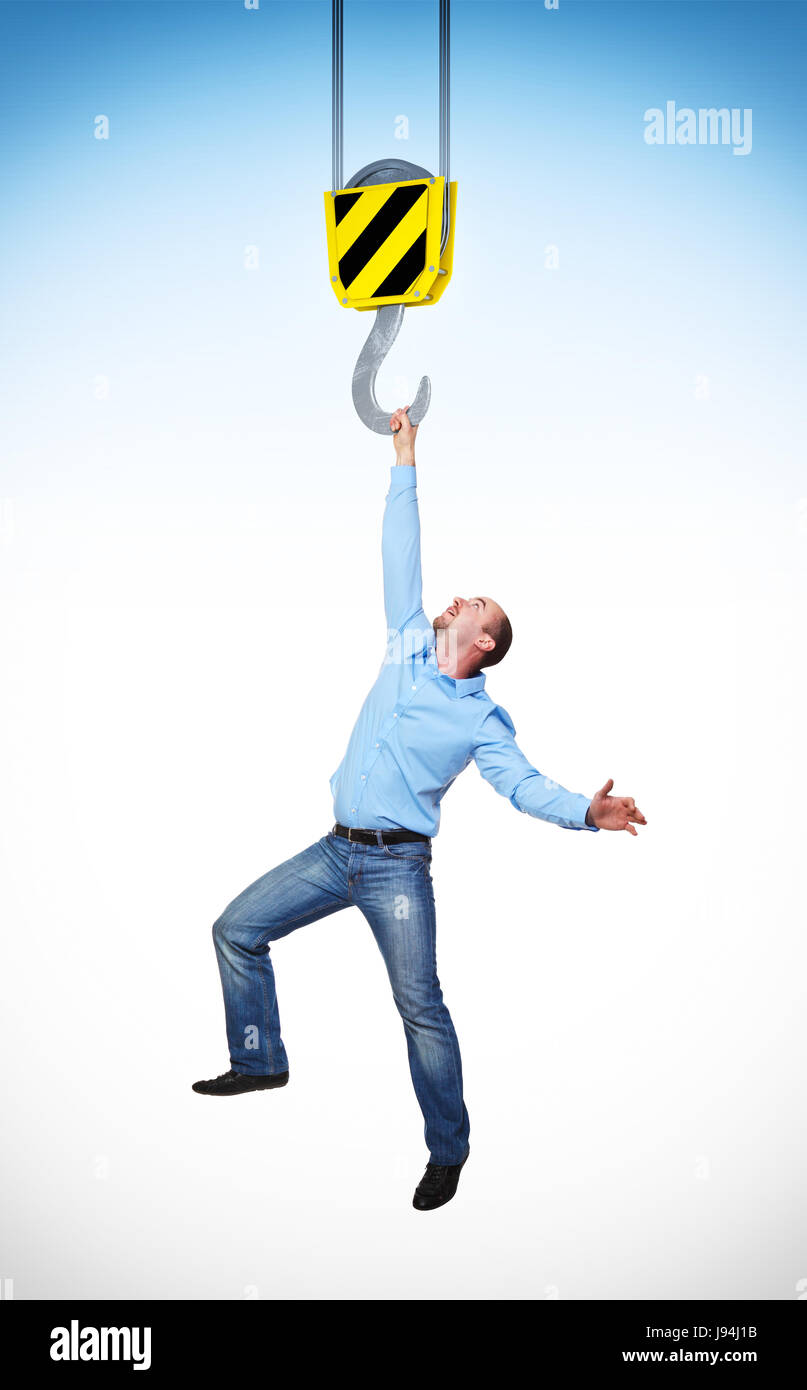 danger, blank, european, caucasian, hook, man, hang, danger, tool ...