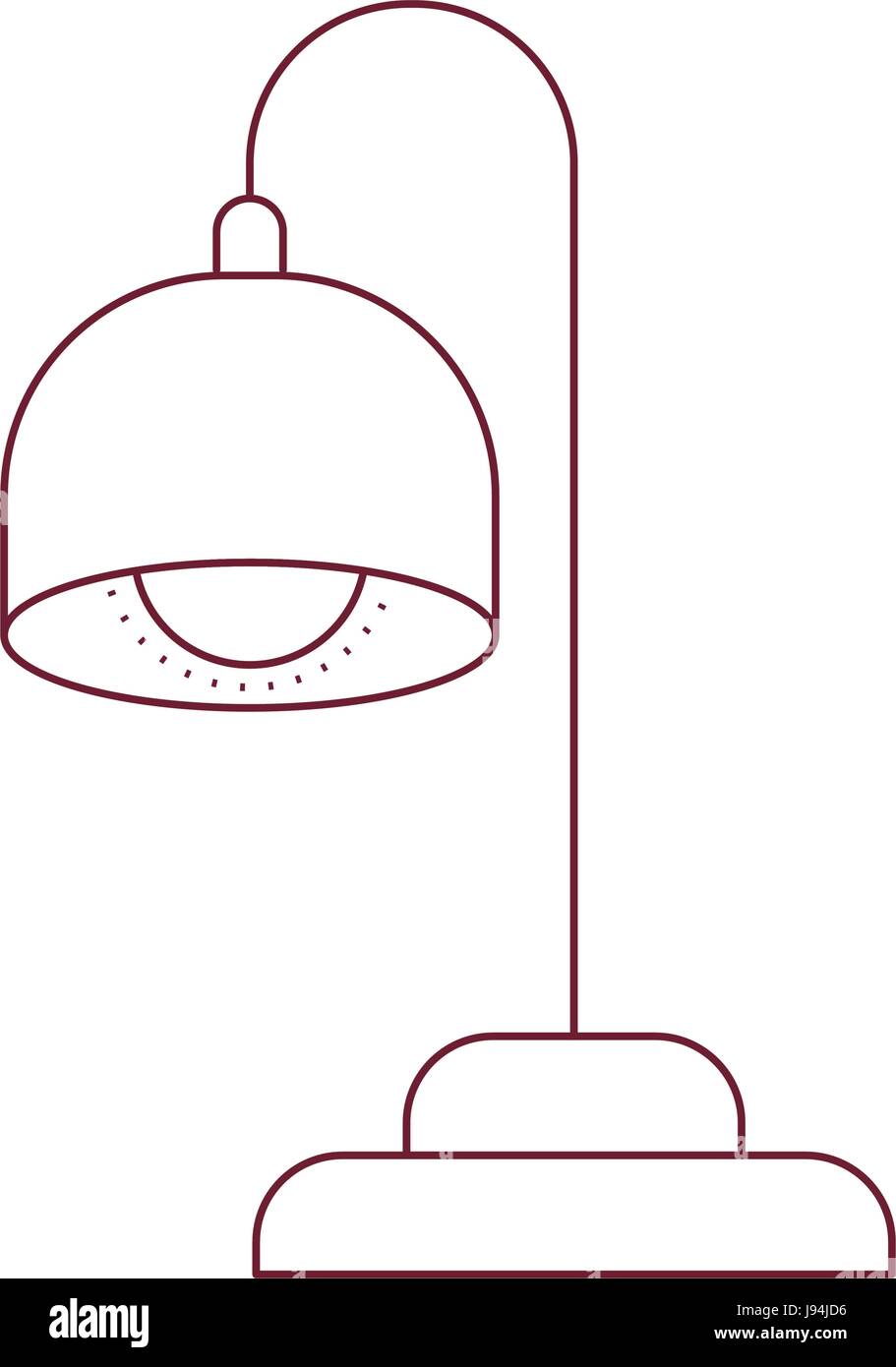 Table lamp in dark Stock Vector Images - Alamy