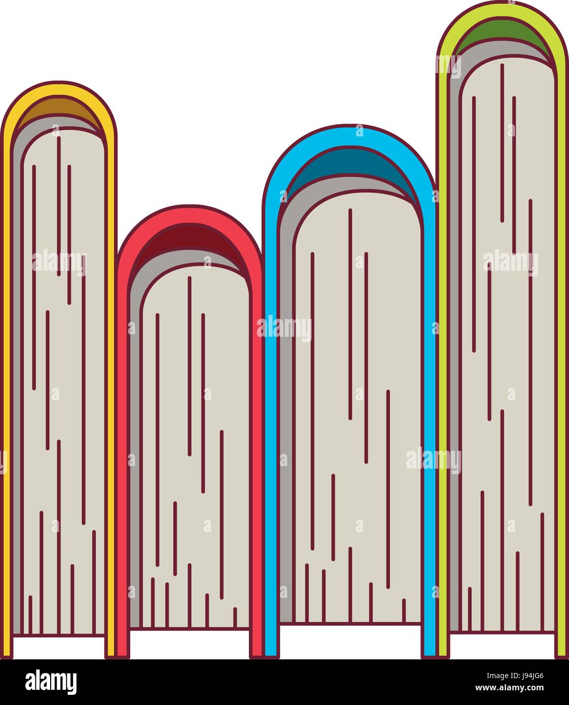 Notebook stack pile colorful Stock Vector Images - Alamy