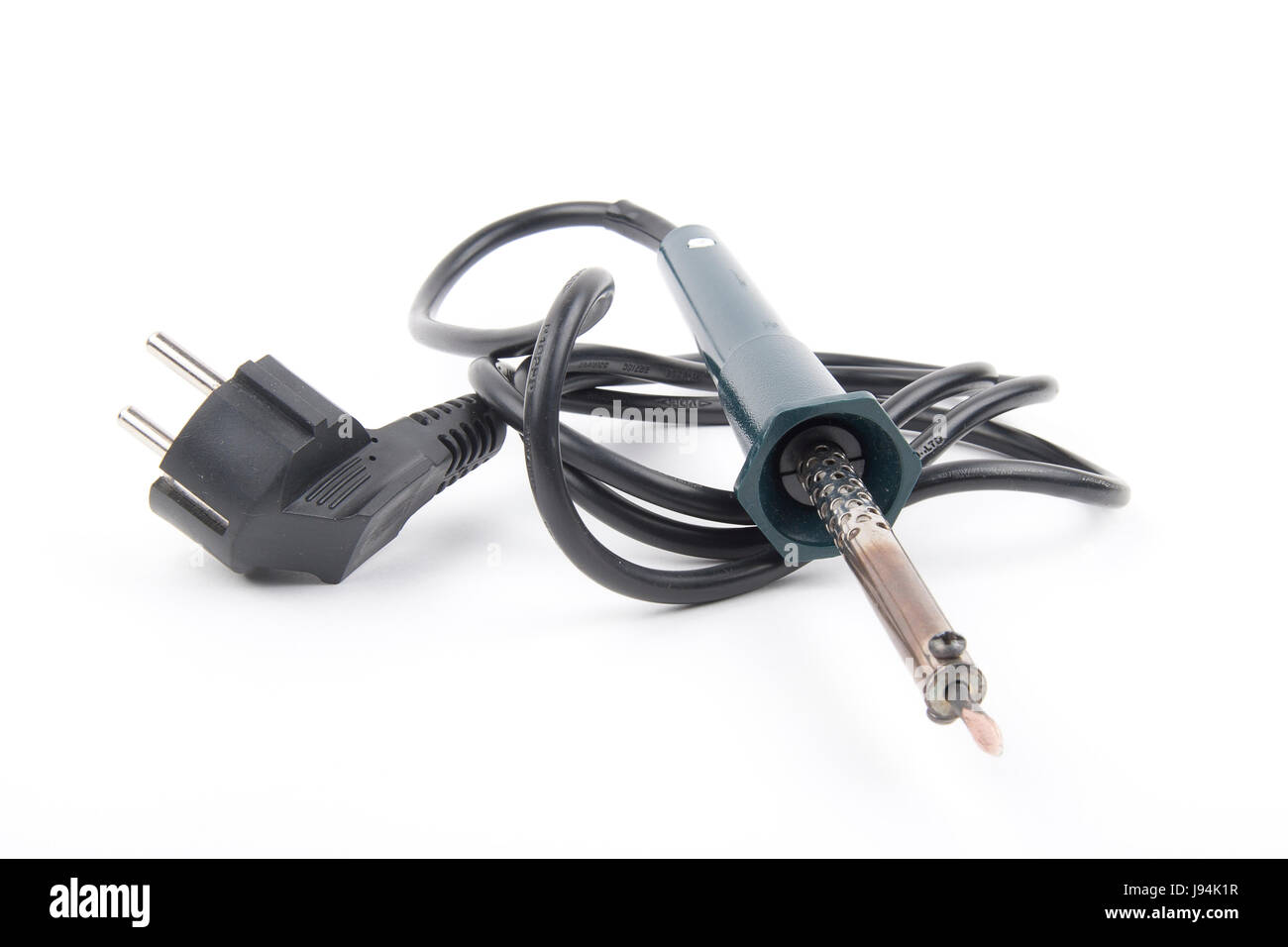 object, isolated, electronics, jack, cord, copper, cable, wire ...