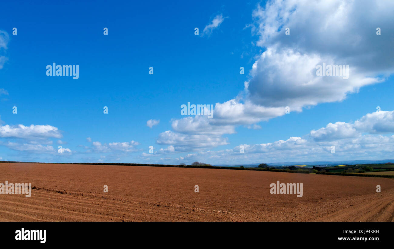 Blue Sky Clouds and landscape Stock Photo - Alamy