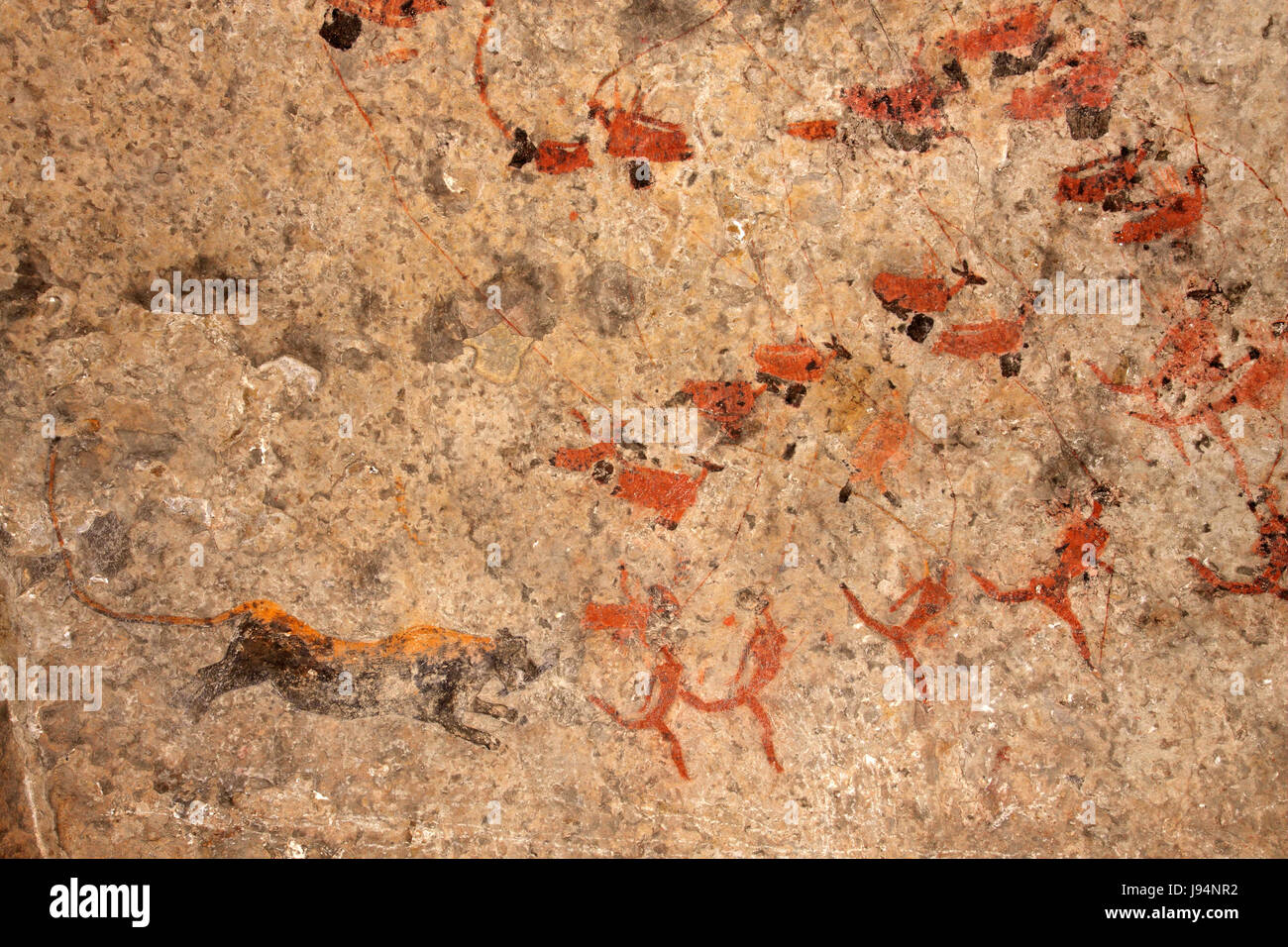 Prehistoric art predator cave hi-res stock photography and images - Alamy
