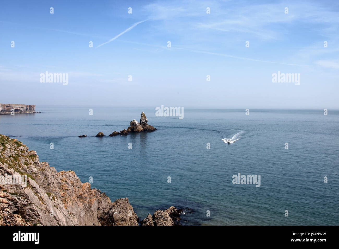 horizon, rocks, firmament, sky, salt water, sea, ocean, water, shadows ...