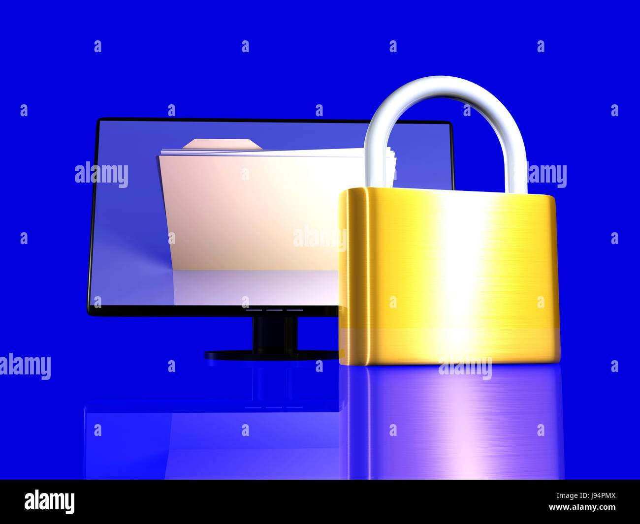 lock, graphic, illustration, monitor, screen, digital, protect ...